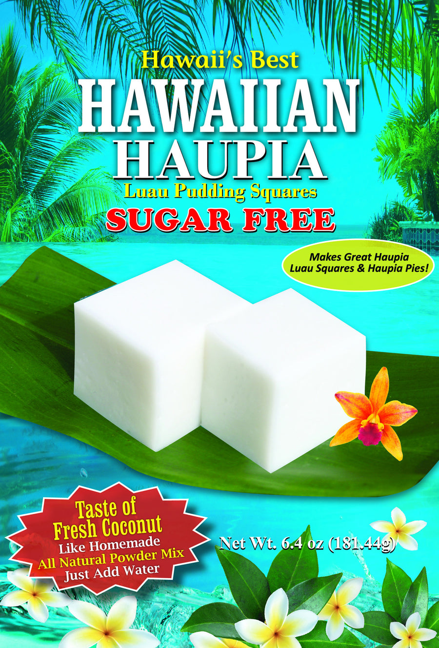 (1 BAG) SUGAR FREE HAUPIA MIX (Coconut Pudding Luau Squares), Made wit ...